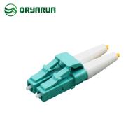 China SM MM OM3 OM4 Duplex LC Fiber Connector Types 2.0mm Long Boot 15mm for sale