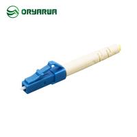 China White Boot 28.5mm LC PC APC Optical Connector Simplex ISO9001 Approved for sale