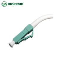 China 45 Degree Boot LC Fiber Optic Connector 2.0mm Flex Angle For Telecom for sale