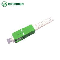 China 4.0mm SC Single Mode Fiber Connector Duplex 40mm Square Long Boot for sale