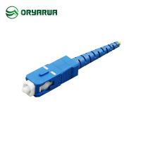 China Round Boot 40mm SC Single Mode Fiber Connector 2.0mm UPC ODM OEM for sale
