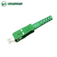 China 4.8mm SC Duplex Fiber Connector RAL 6027 40mm Round Long Boot For Patch Cable for sale