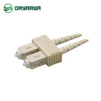China Singlemode SC Duplex Fiber Connector UPC APC PC 2.0MM Square Boot for sale