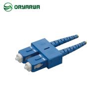 China Duplex SC 2.0mm Single Mode Fiber Connector UPC Round Boot For Telecom Network for sale