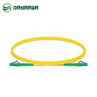 China LC APC To LC APC Simplex Fiber Optic Patch Cord Single Mode Jumper for sale