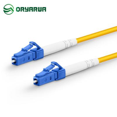China LC UPC to LC UPC Simplex Single Mode Patch Cord OS2 LSZH for sale
