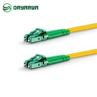 China LC APC To LC APC Duplex Fiber Optic Single Mode Patch Cord for sale