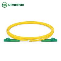China LC APC To LC APC Duplex Fiber Optic Single Mode Patch Cord for sale