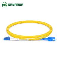 China Single Mode LC UPC To SC UPC Duplex Fiber Optic Patch Cord LSZH PVC Jacket for sale