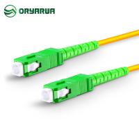 China SC APC To SC APC Simplex Single Mode Patch Cord LSZH PVC for sale