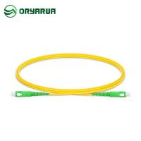 China SC APC To SC APC Simplex Single Mode Patch Cord LSZH PVC for sale