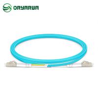 China LC To LC UPC OM3 Duplex 3m Fiber Optic Multimode Patch Cord for sale