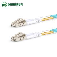 China LC To LC UPC OM3 Duplex 3m Fiber Optic Multimode Patch Cord for sale