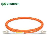 China LC UPC To LC UPC 0.9 2.0 3.0 OM2 Fiber Optic Multimode Patch Cord Duplex 3m for sale