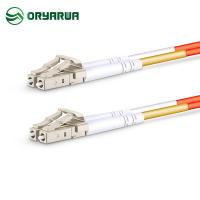 China LC UPC To LC UPC 0.9 2.0 3.0 OM2 Fiber Optic Multimode Patch Cord Duplex 3m for sale