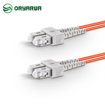 China SC UPC To SC UPC Duplex Fiber Optic Multimode Patch Cord OM2 for sale