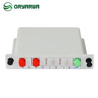 China Simplex FC UPC 1x2 Fiber Optic Cassette PLC Splitter ABS Material for sale