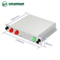 China Simplex FC UPC 1x2 Fiber Optic Cassette PLC Splitter ABS Material for sale