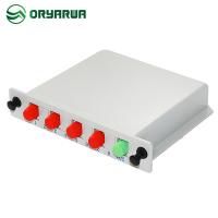 China 1x4 Casstte PLC Splitter Fiber Optic Simplex FC UPC Connector In FTTH for sale