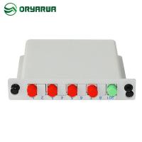 China 1x4 Casstte PLC Splitter Fiber Optic Simplex FC UPC Connector In FTTH for sale