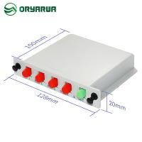 China 1x4 Casstte PLC Splitter Fiber Optic Simplex FC UPC Connector In FTTH for sale