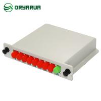 China FC UPC 1X8 Fiber Optic Cassette PLC Splitter ABS Material for sale