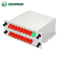 China FC UPC 1x16 Fiber Optic Cassette PLC Splitter ABS Material For FTTH for sale