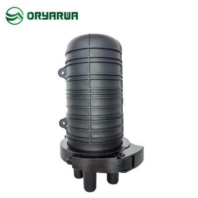 China Fiber Cable 12/24/36/48 Cores Vertical Joint Box FTTH Fiber Optic Closure Outdoor for sale
