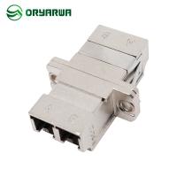 China SM MM Duplex Metal LC Fiber Optic Adapter Low Insertion Loss 0.2dB for sale