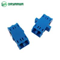 China One Piece Type Flange Flangeless LC Duplex  Fiber Optic Coupler / Adapter for sale