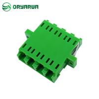 China 0.2dB LC Fiber Optic Adapter Quad One Piece Type OEM ODM Serivce for sale
