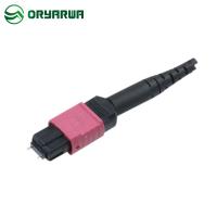 China OM4 40 100G Male MPO Fiber Connector 3.0mm Trunk 12C ISO9001 for sale