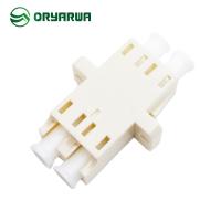 China FTTH Integrated Type Duplex LC Fiber Optic Adapter With Flange for sale