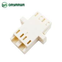China FTTH Integrated Type Duplex LC Fiber Optic Adapter With Flange for sale