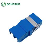 China Flange Flangeless One Piece Duplex LC Fiber Optic Adapter for sale