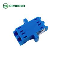 China Flange Flangeless One Piece Duplex LC Fiber Optic Adapter for sale