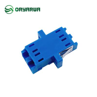 China Flange Flangeless One Piece Duplex LC Fiber Optic Adapter for sale