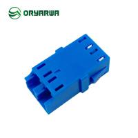 China Flangeless LC Duplex Fiber Optic Adaptor With Porcelain Bushing for sale