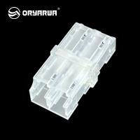 China LC Duplex Transparent LC Fiber Optic Adapter One Piece for sale