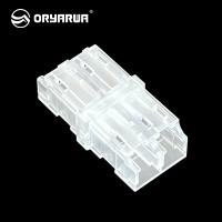 China LC Duplex Transparent LC Fiber Optic Adapter One Piece for sale