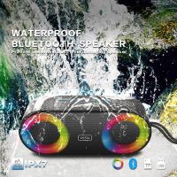 China USB RGB Light Waterproof Bluetooth Speaker , Wireless Mini Speakers OEM for sale