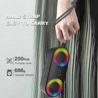 China USB RGB Light Waterproof Bluetooth Speaker , Wireless Mini Speakers OEM for sale