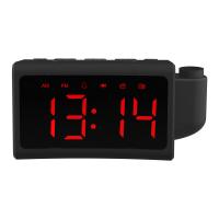 China 180 Degree Rotating Alarm Clock FM Radio With Creative Curved Surface for sale