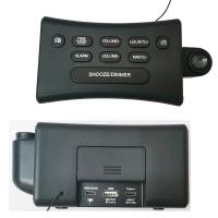 China 180 Degree Rotating Alarm Clock FM Radio With Creative Curved Surface for sale