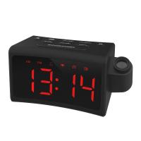 China 180 Degree Rotating Alarm Clock FM Radio With Creative Curved Surface for sale