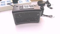 China 180 Degree Rotating Alarm Clock FM Radio With Creative Curved Surface for sale