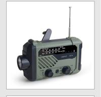 China Solar Panel Powered Waterproof Emergency Radio Hand Cranked Multifunctional for sale