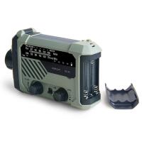 China Solar Panel Powered Waterproof Emergency Radio Hand Cranked Multifunctional for sale