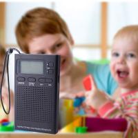 China Outdoor Digital AM FM Pocket Radio Portable With Rechargeable Battery for sale