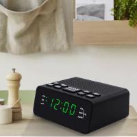 China Mini LED Display Clock Portable Radio , FM Radio Alarm Clock For Home for sale